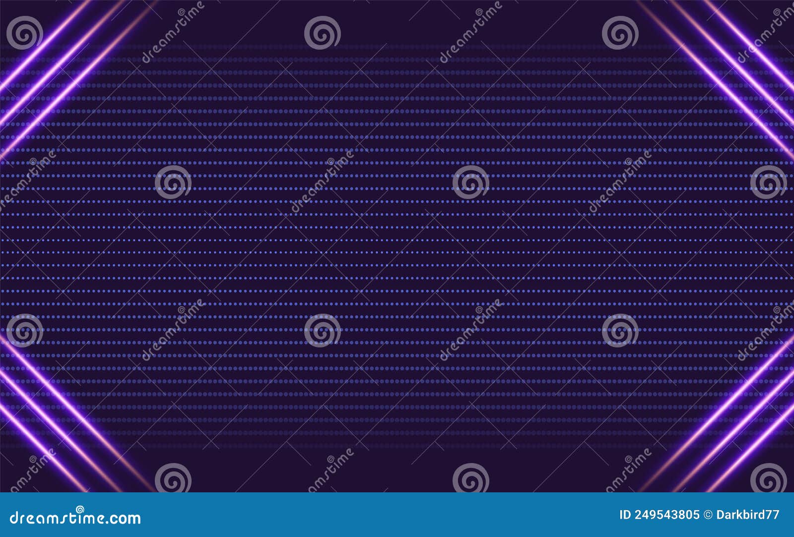 Abstract Blue Dynamic Dots Lines Vector Background with Shining Lines ...