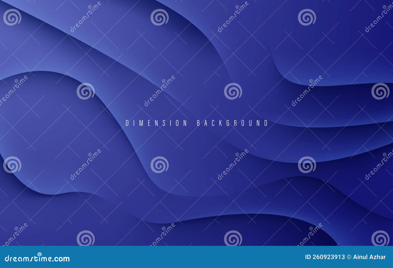 Abstract Blue Dynamic Wavy Shadow and Light Modern Design Geometric ...