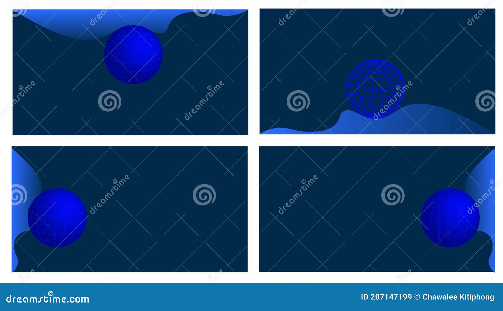 Abstract Blue Earth Background for Presentation Stock Vector ...