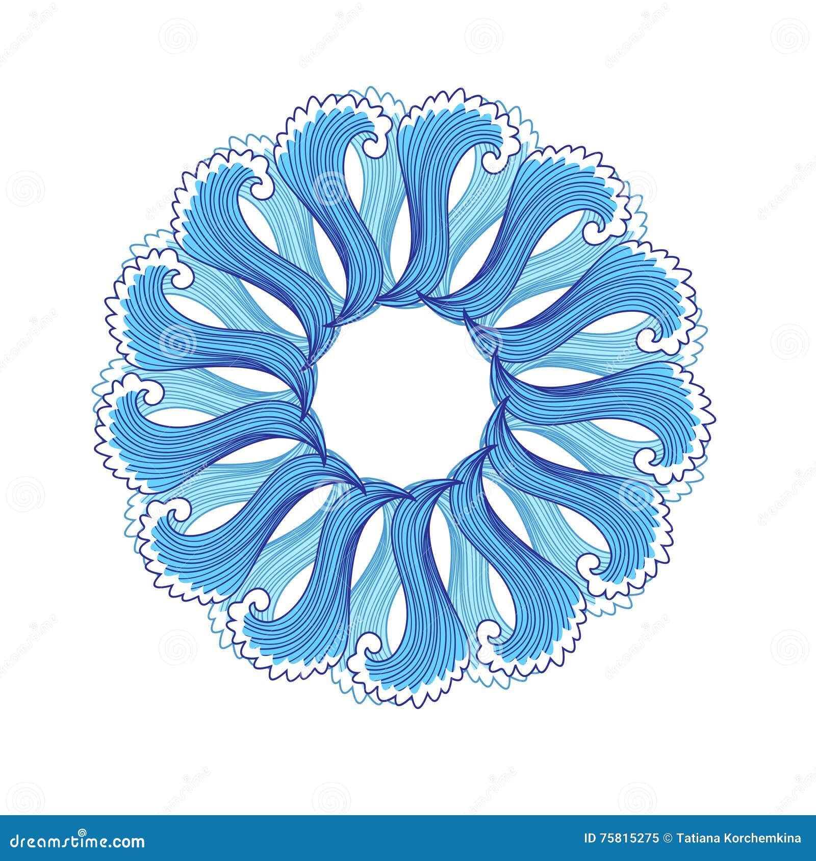 Abstract blue element stock vector. Illustration of twisted - 75815275