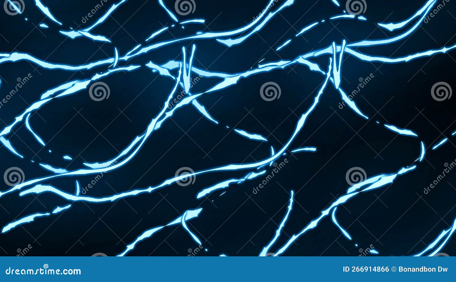 Abstract Blue Energy Light Strings or Waves Background Stock ...