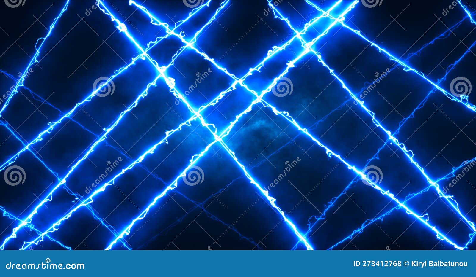 Abstract Blue Energy Lines Magical Glowing Stock Illustration ...