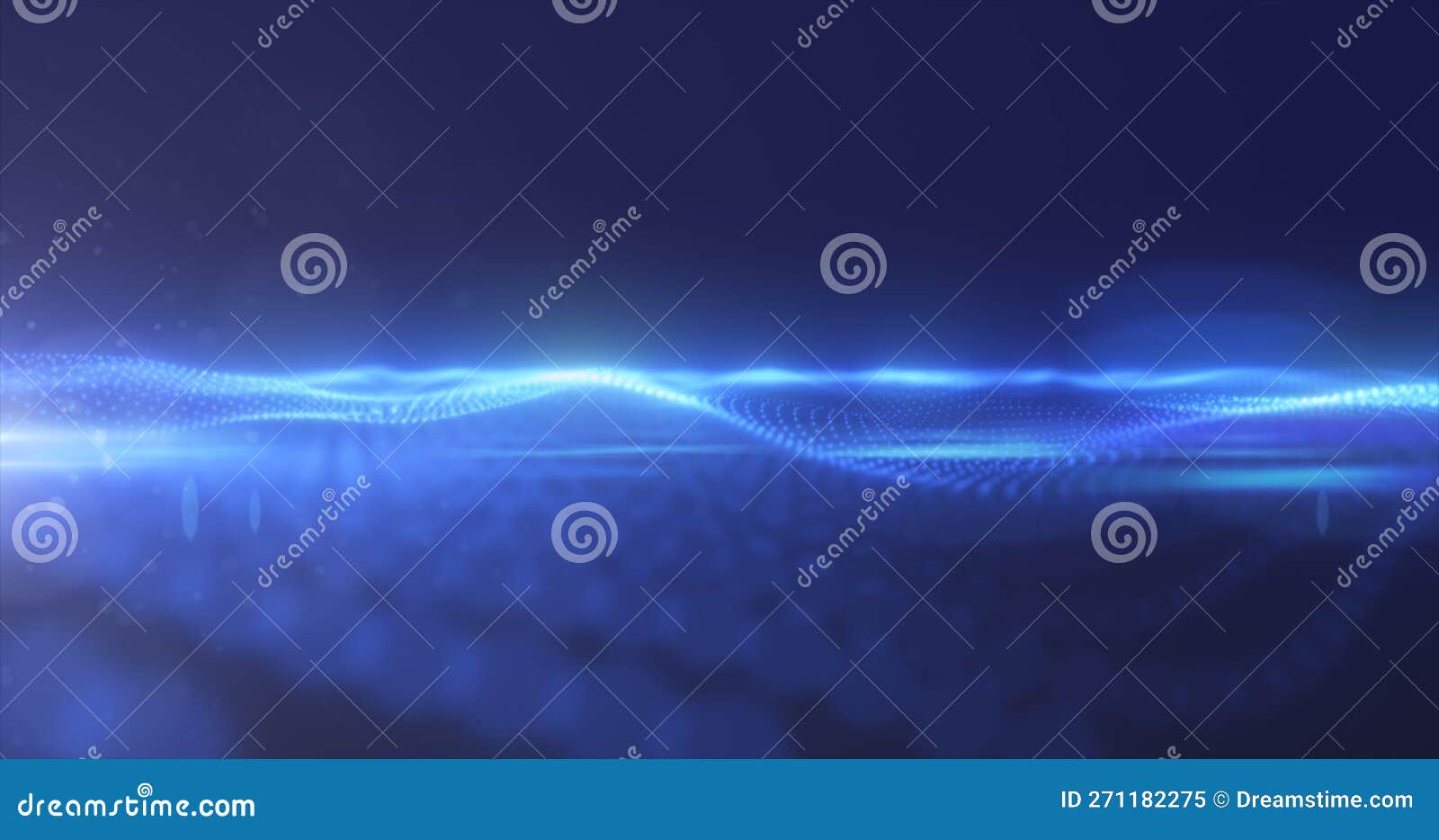 Abstract Blue Energy Surface with Magic Waves from Particles and Dots ...
