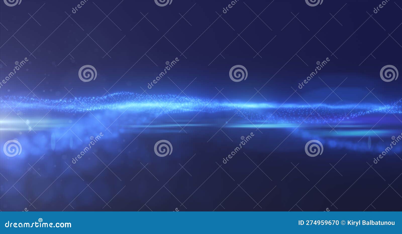 Abstract Blue Energy Surface with Magic Waves from Particles and Dots ...