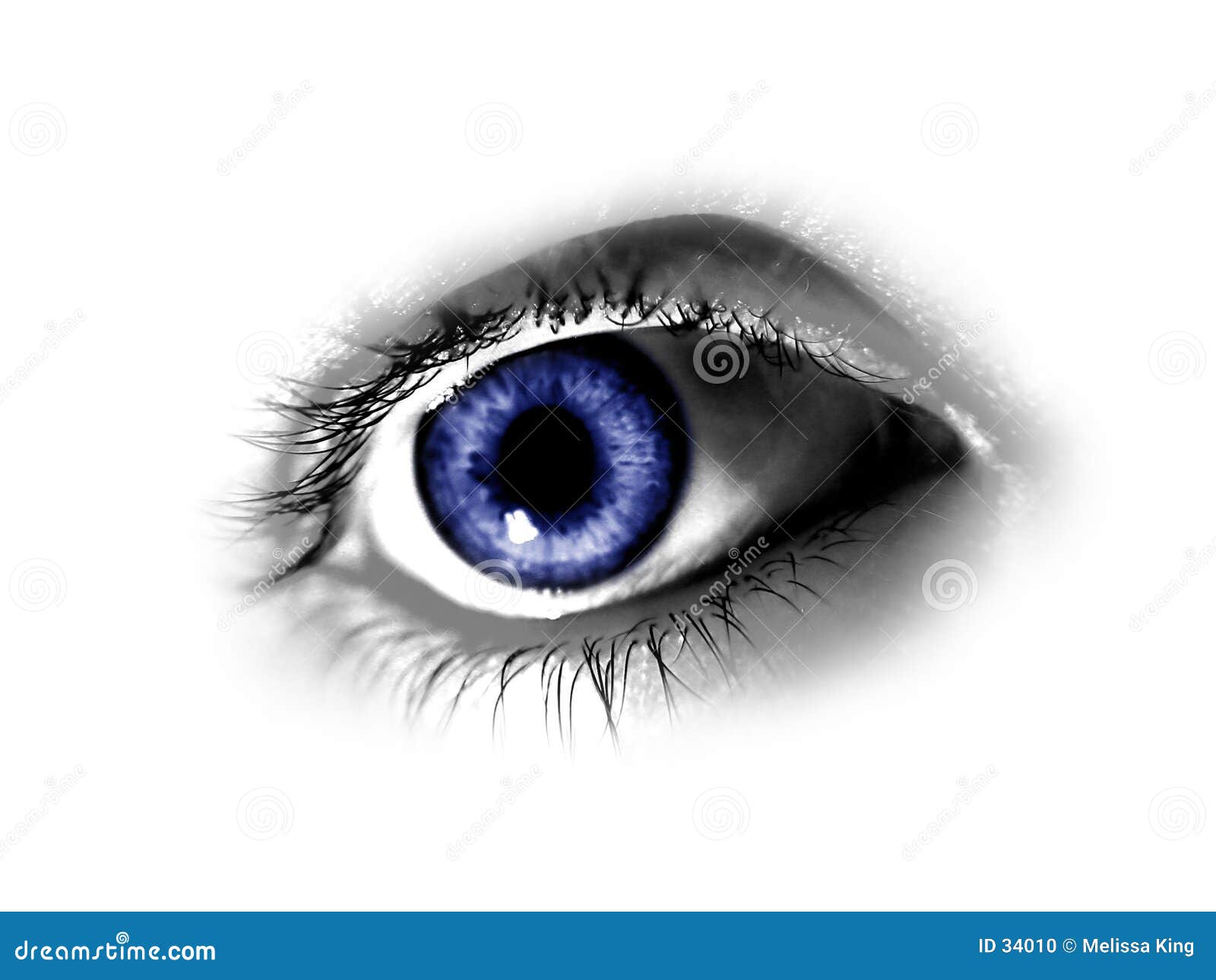 Abstract Blue Eye stock illustration. Illustration of colourful - 34010