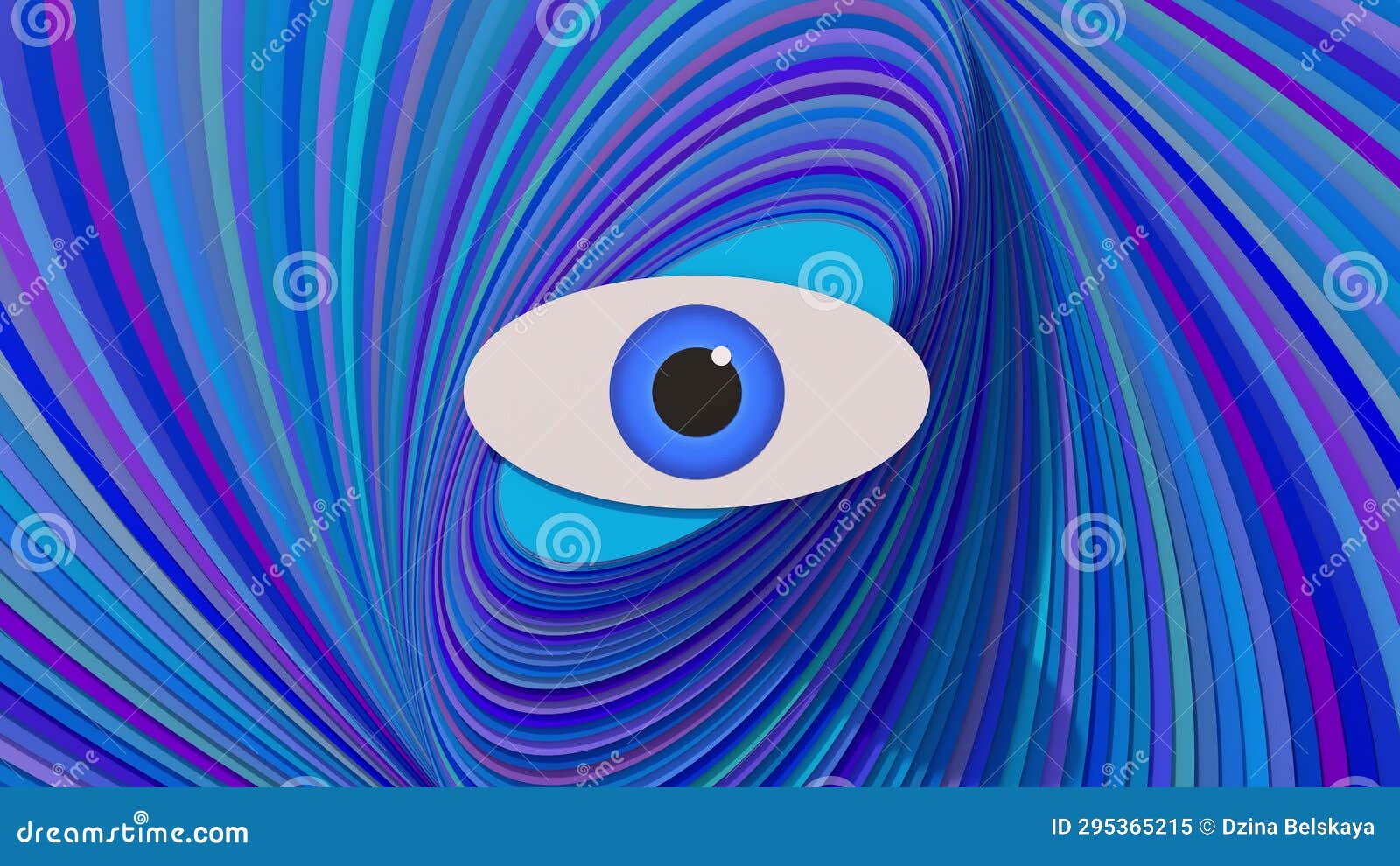 Abstract Blue Eye. Colorful Background. 3d Animation Stock Video ...