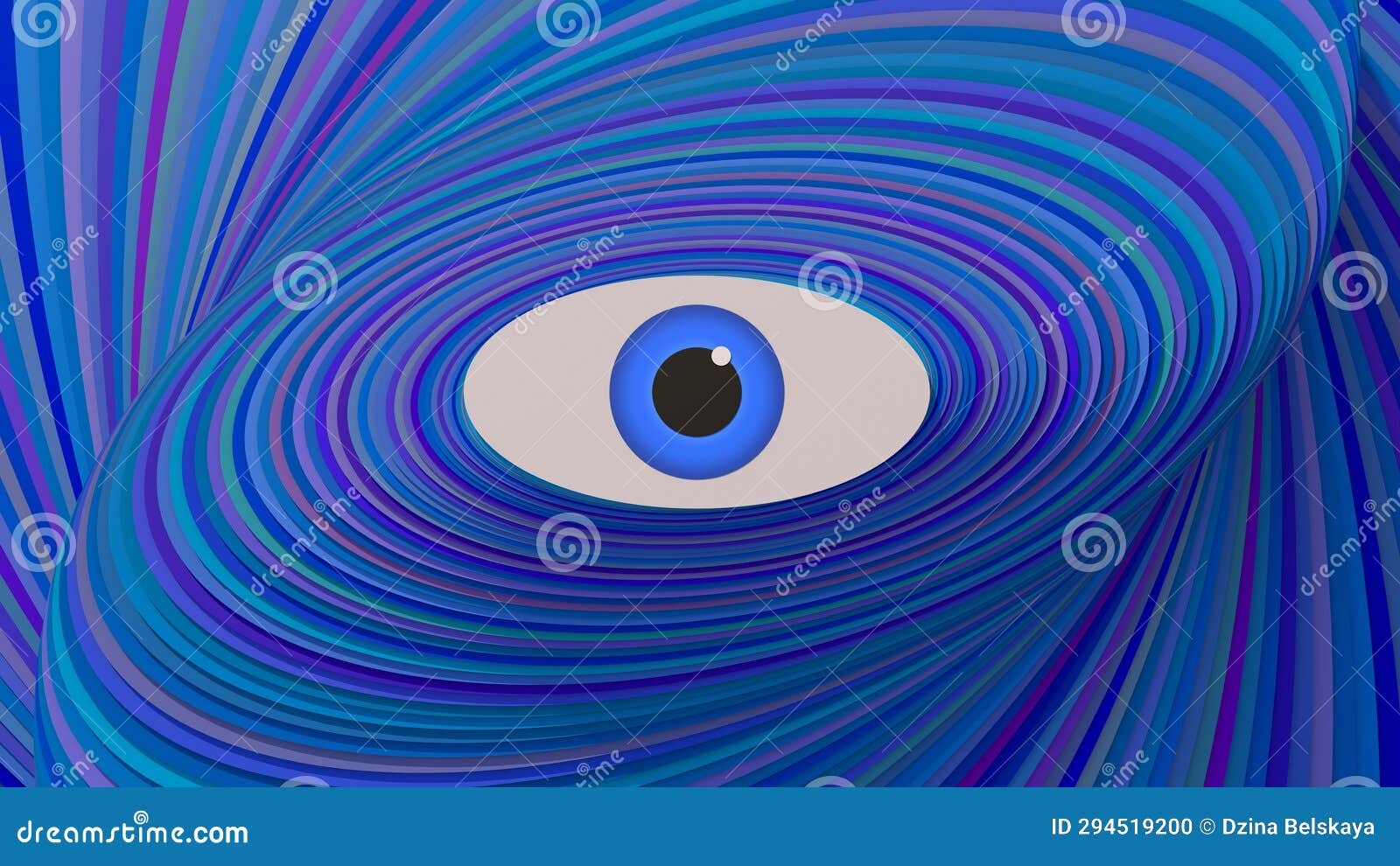 Abstract Blue Eye. Colorful Background Stock Illustration ...