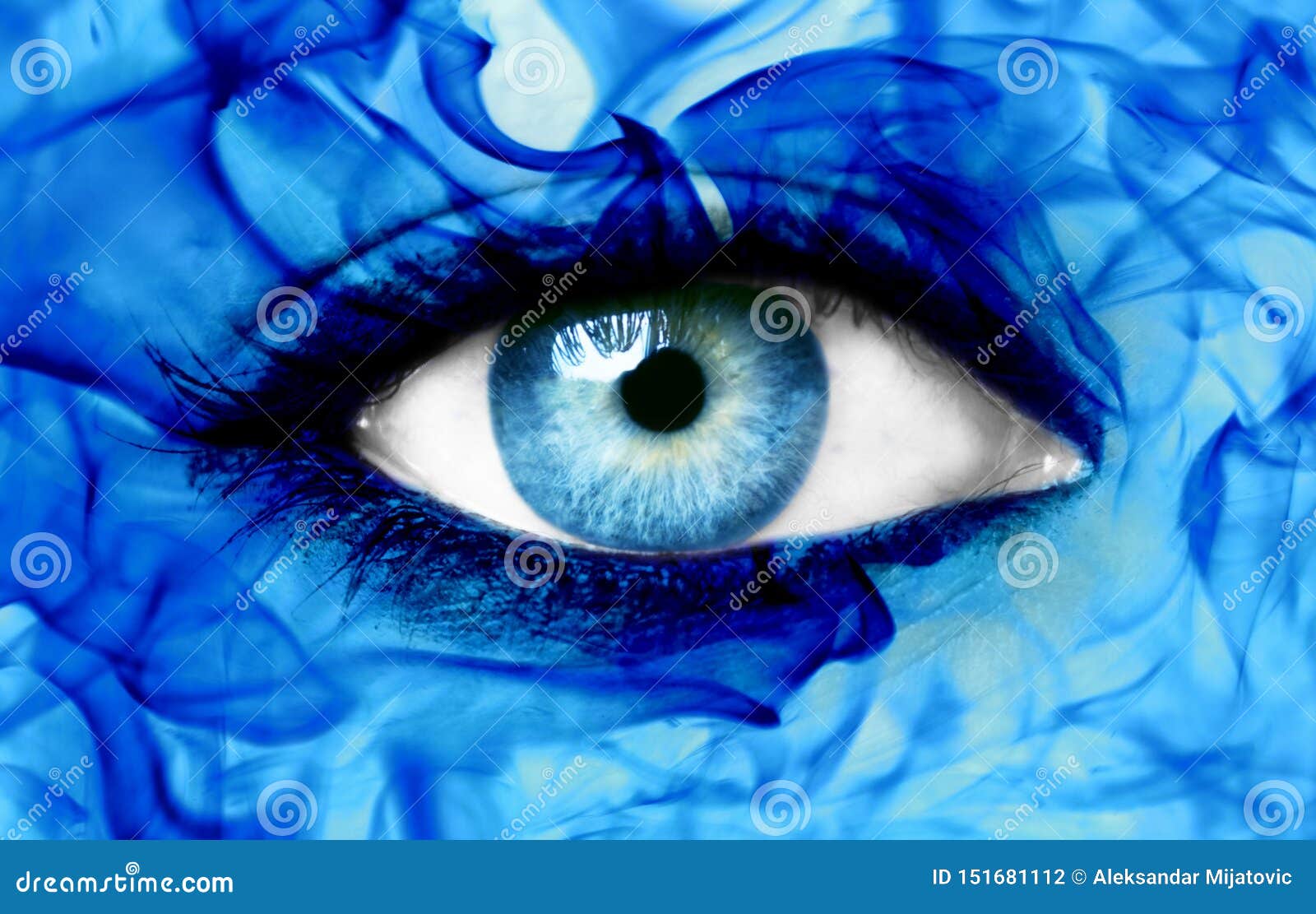 Abstract blue eye stock photo. Image of shape, view - 151681112
