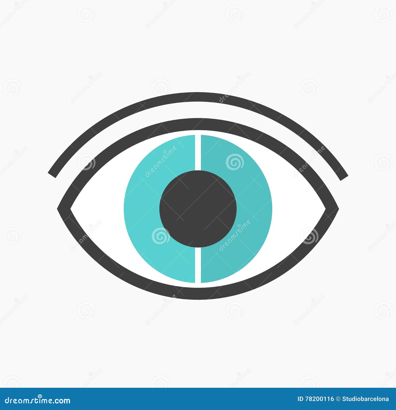 Abstract blue eye vector stock vector. Illustration of abstract - 78200116