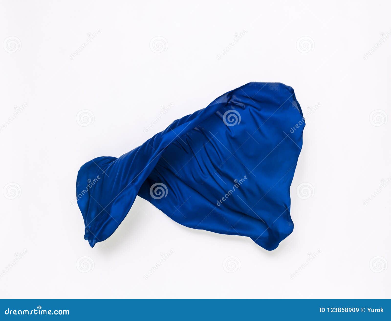 Abstract Blue Fabric in Motion Stock Image - Image of soaring, flowing ...