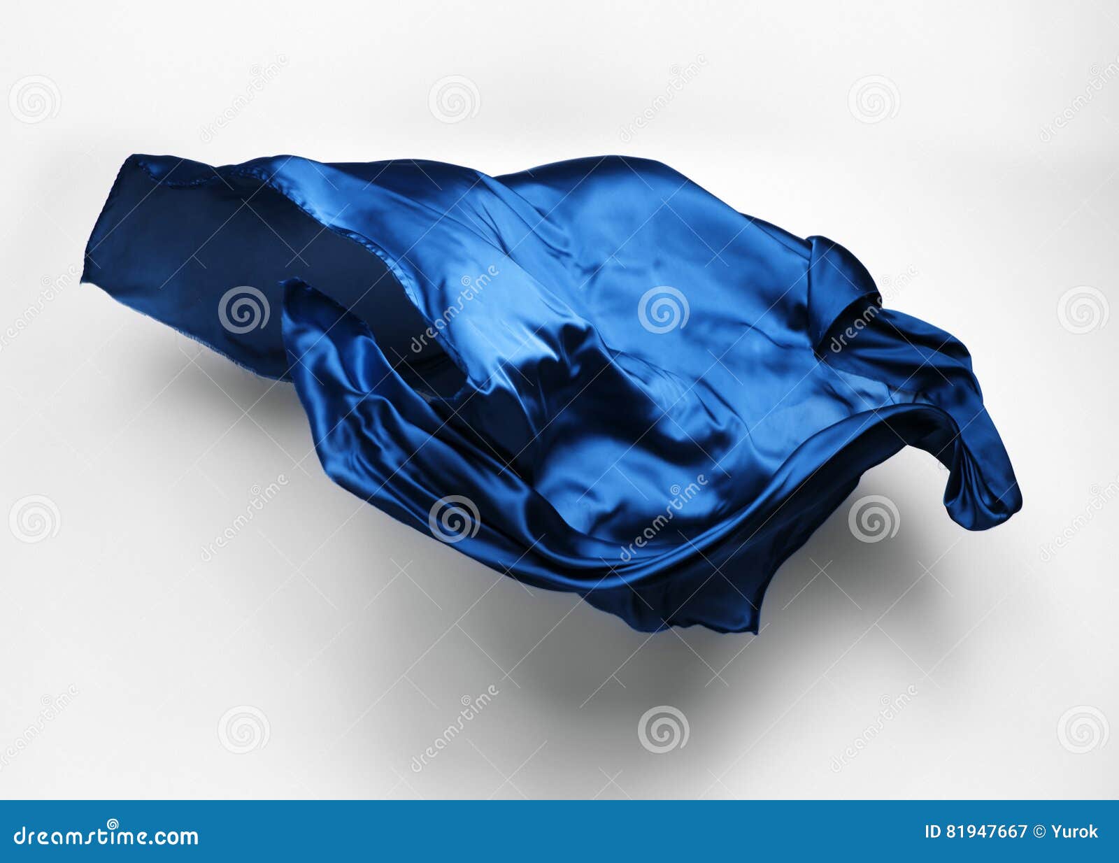 Abstract Blue Fabric in Motion Stock Image - Image of beauty, color ...