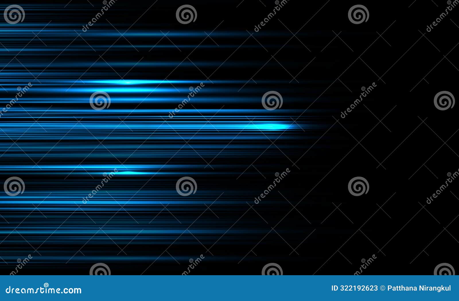 Abstract Blue Fast High Speed Light Movement Technology Futuristic ...