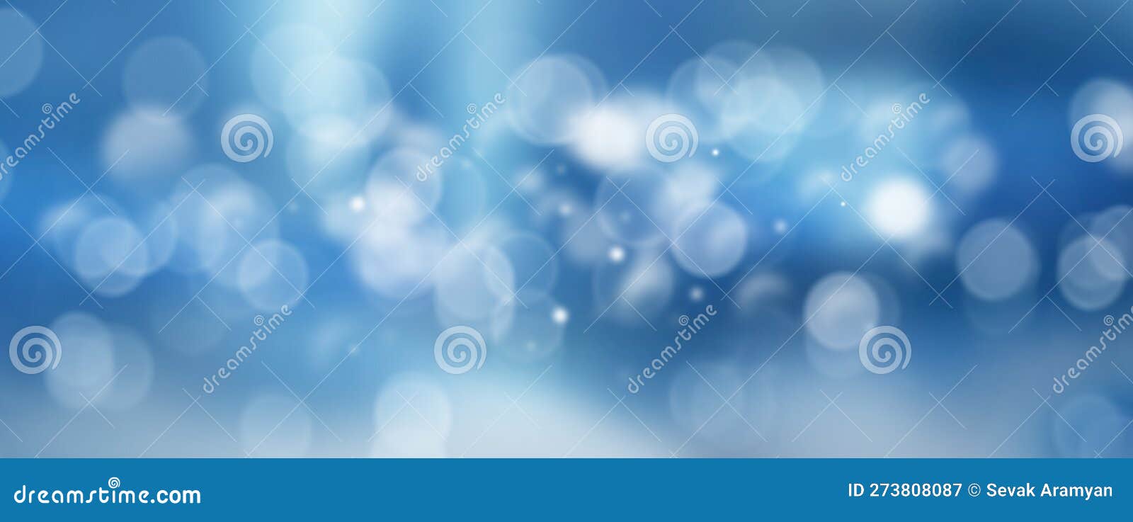 Abstract Blue Festive Bokeh Background Stock Image - Image of festive ...