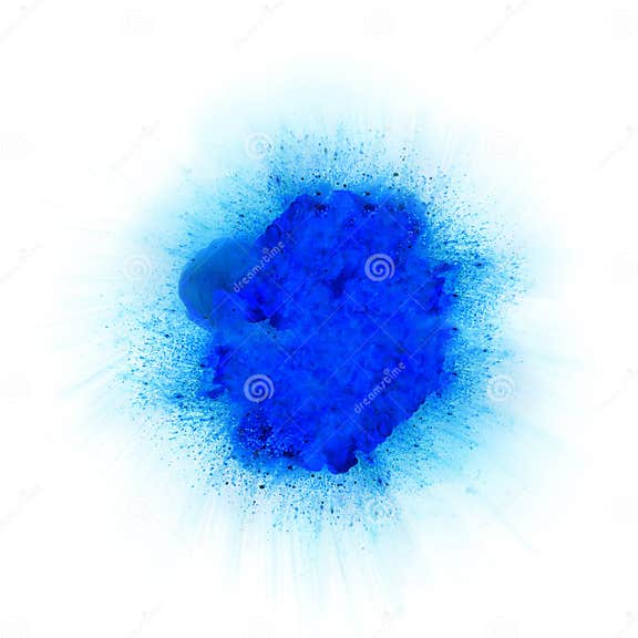 Abstract Blue Fire Explosion with Sparks Stock Illustration ...