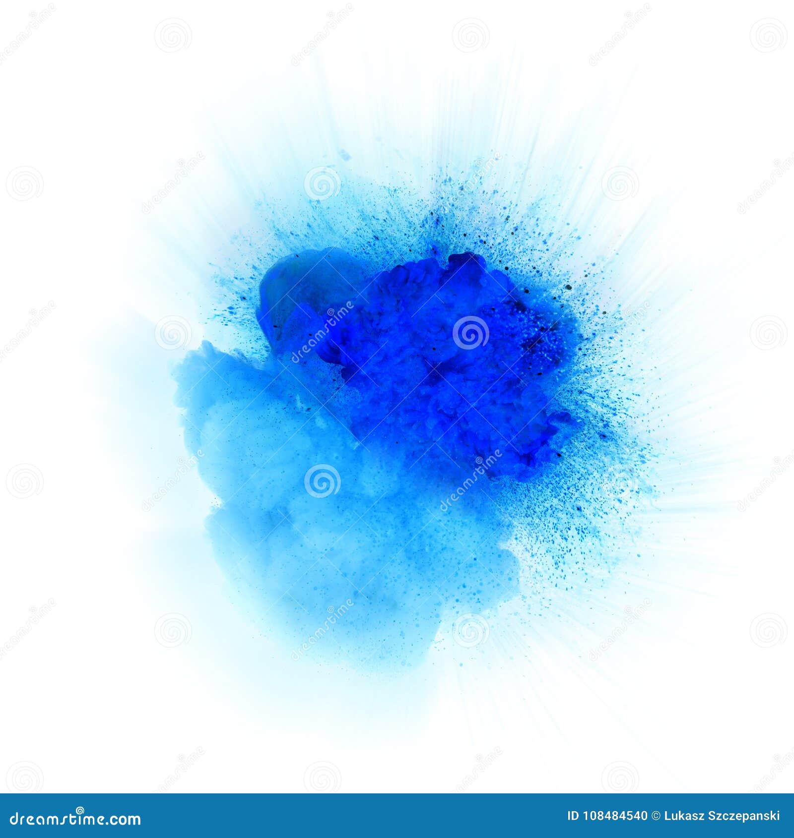 Abstract Blue Fire Explosion with Sparks Stock Photo - Image of blast ...