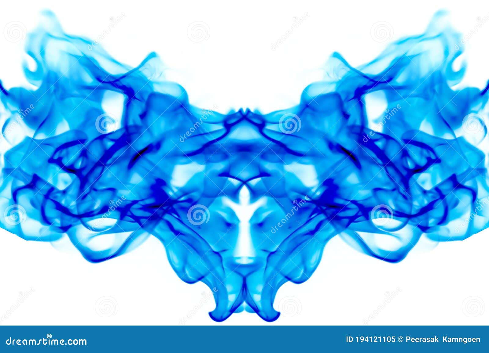 Abstract Blue Fire Flame. Blue Fire Flames On White Background Royalty ...