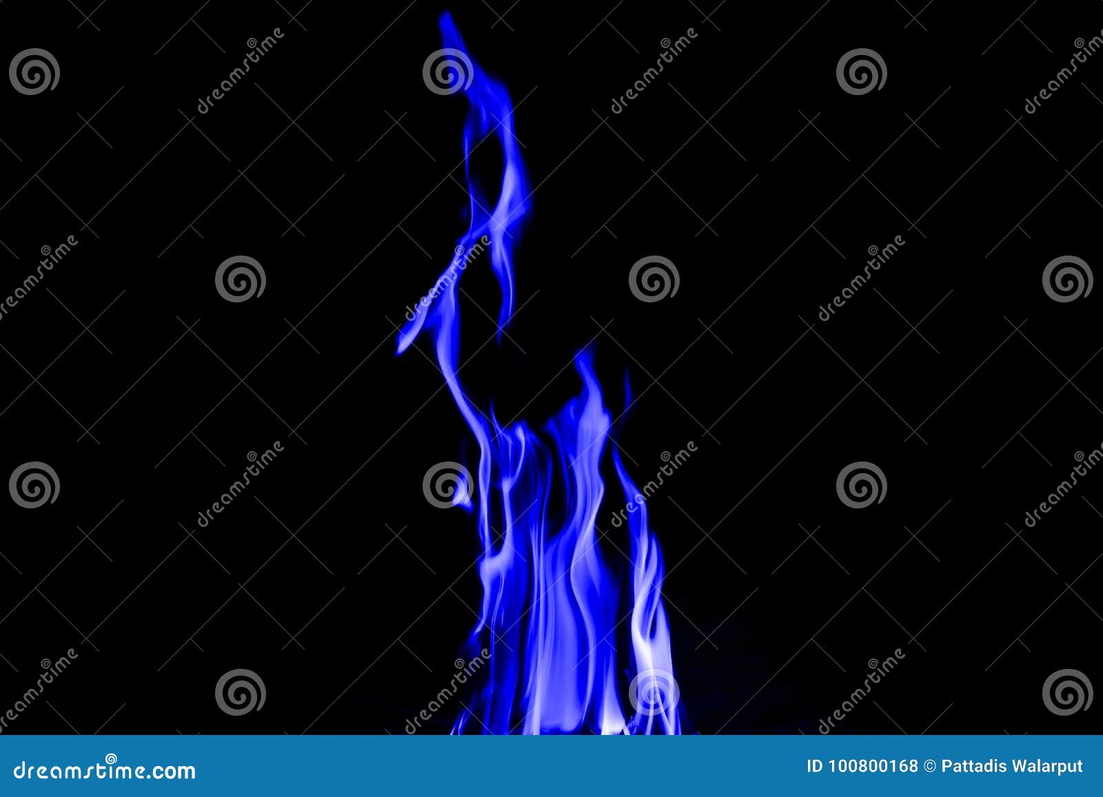Abstract blue Fire flames stock photo. Image of campfire - 100800168