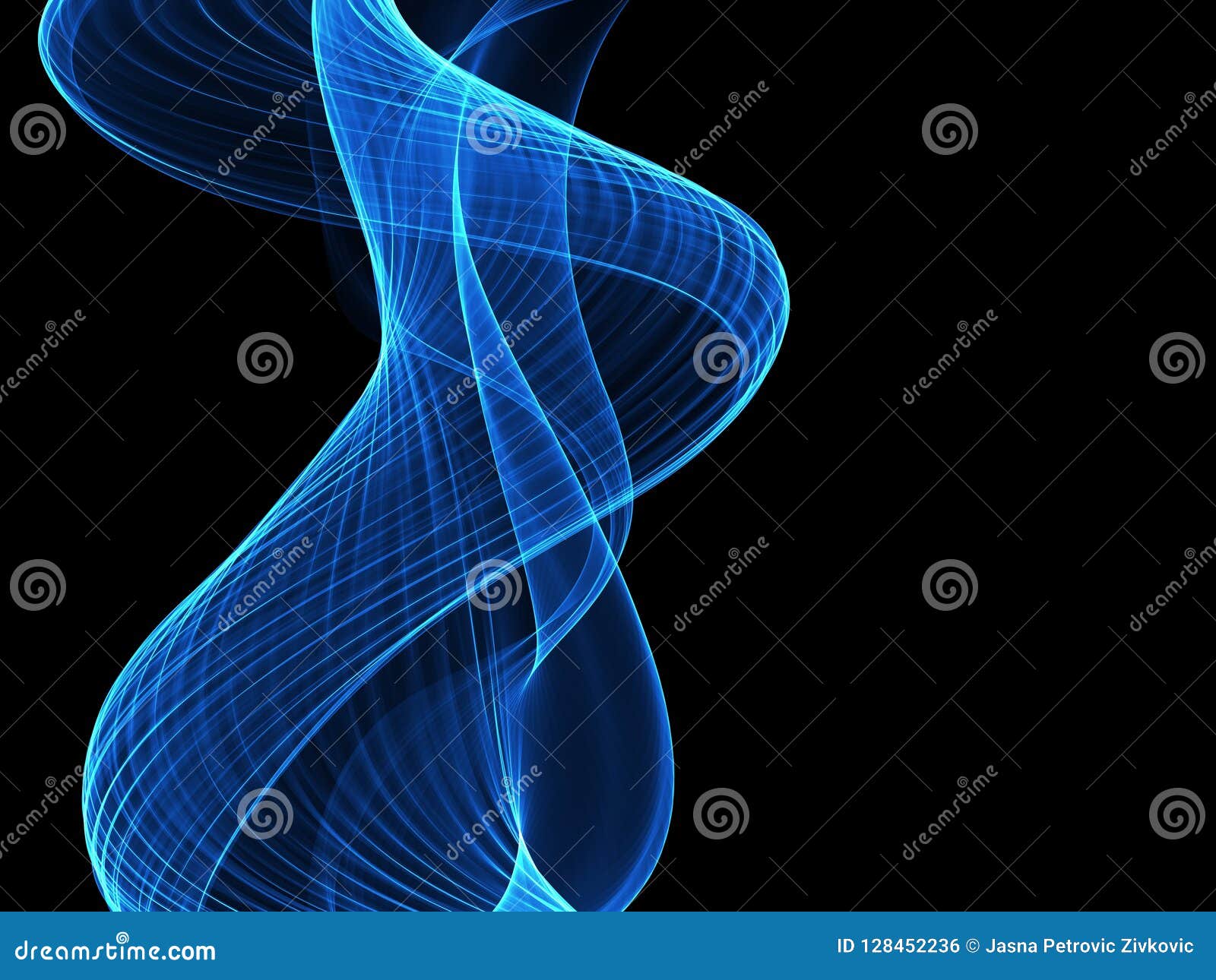Abstract Blue Flow Background Stock Photo - Image of design, effect ...