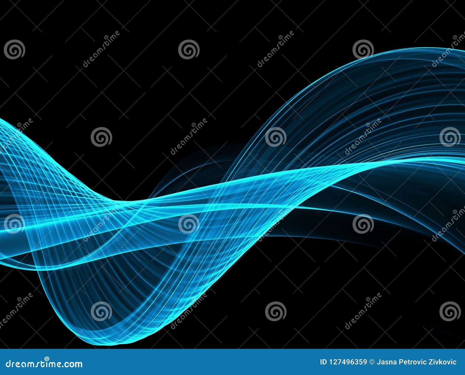 Abstract Blue Flow Background Stock Illustration - Illustration of ...