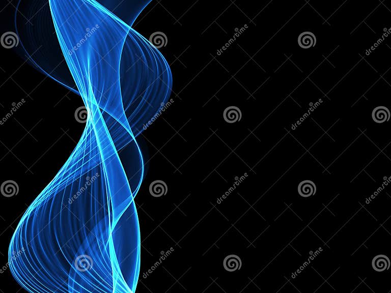 Abstract Blue Flow Wave Background Stock Illustration - Illustration of ...