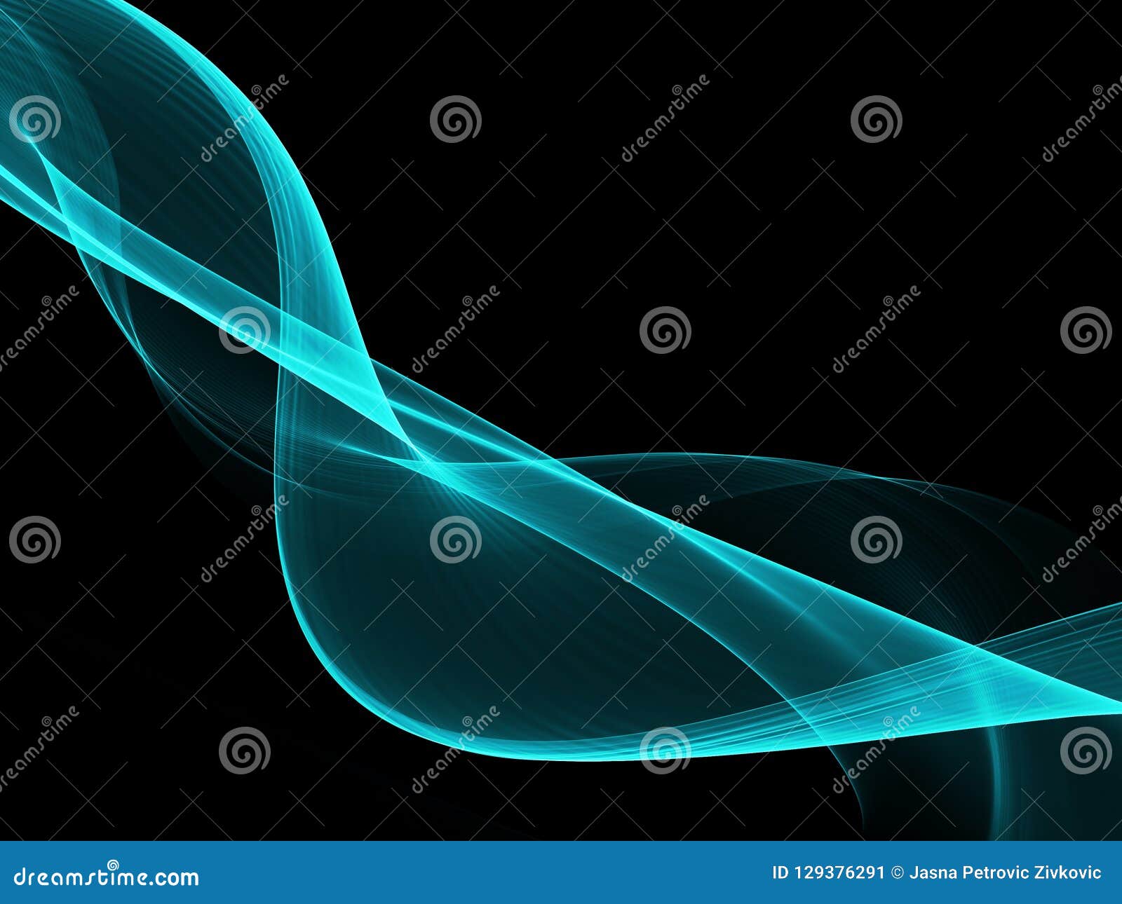 Abstract Blue Flow Wave Background Stock Illustration - Illustration of ...
