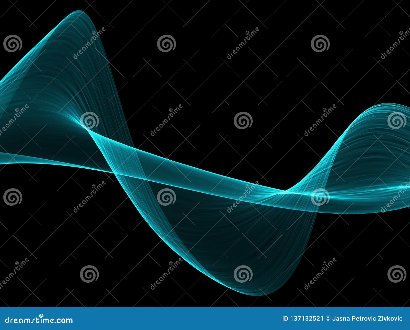 Abstract Blue Flow Wave Background Stock Illustration - Illustration of ...