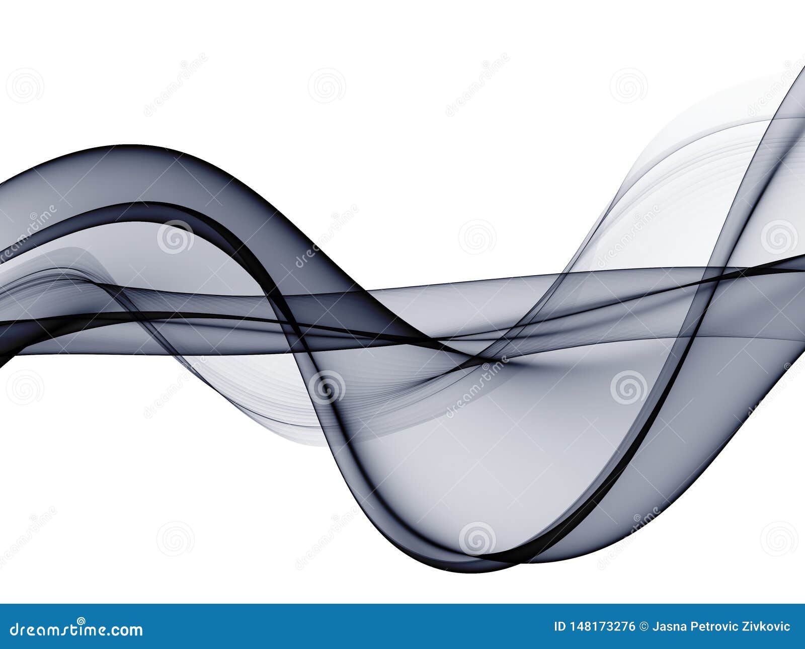 Abstract Blue Flow Wave Background Stock Illustration - Illustration of ...
