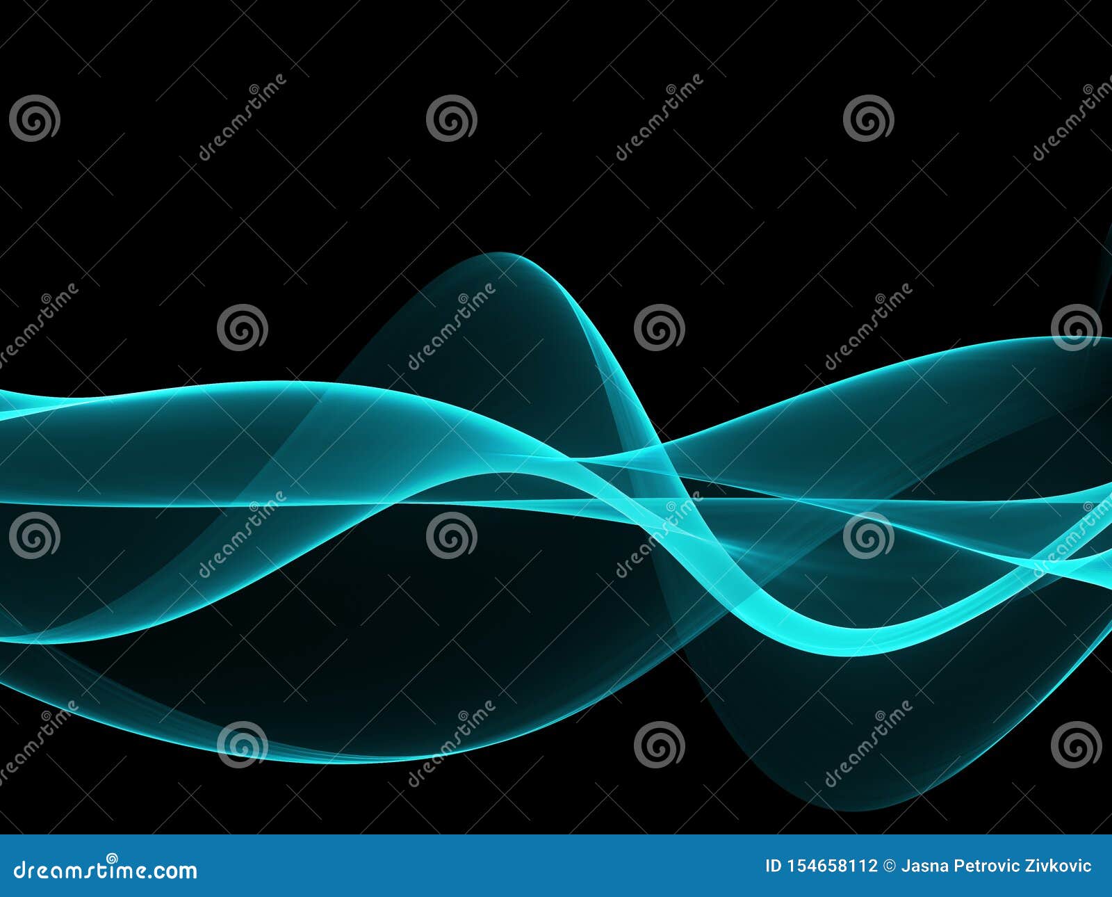Abstract Blue Flow Wave Background Stock Illustration - Illustration of ...
