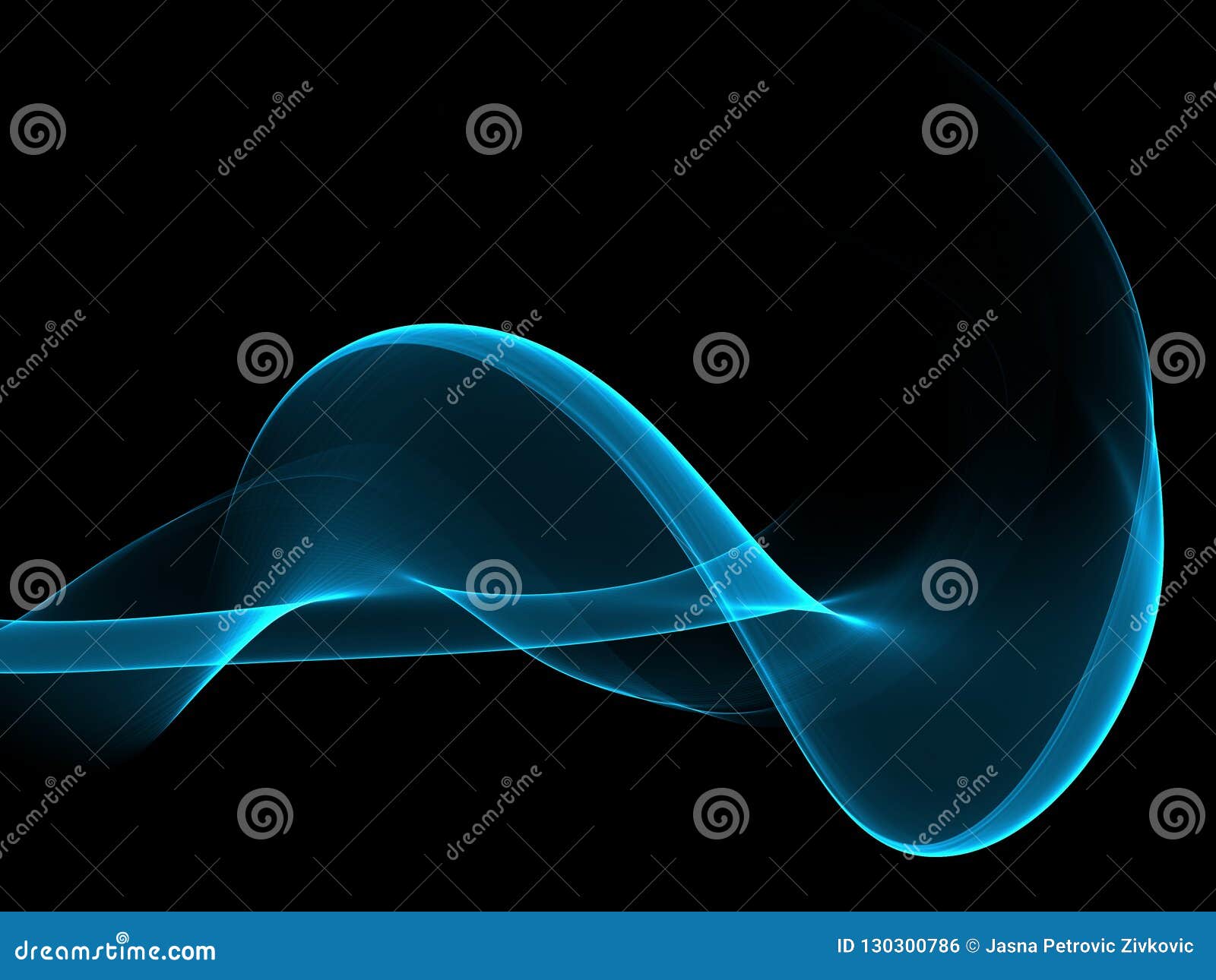 Abstract Blue Flow Wave Background Stock Illustration - Illustration of ...