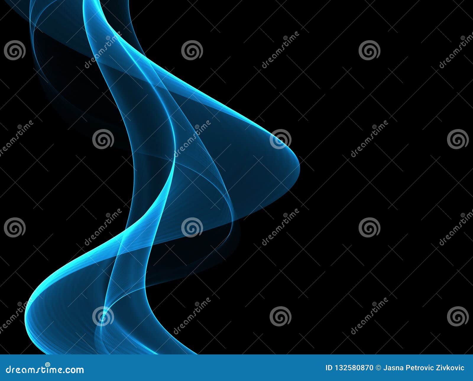 Abstract Blue Flow Wave Background Stock Photo - Image of blue, design ...