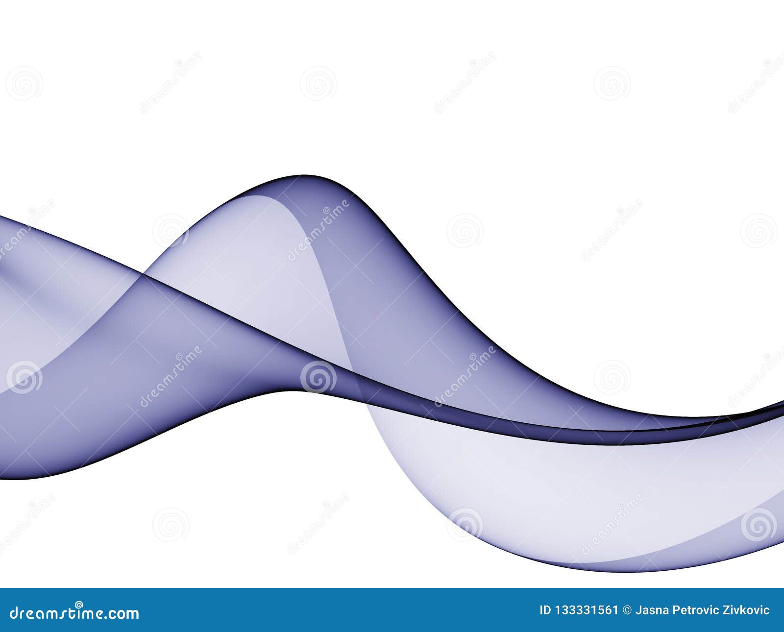 Abstract Blue Flow Wave Background Stock Illustration - Illustration of ...