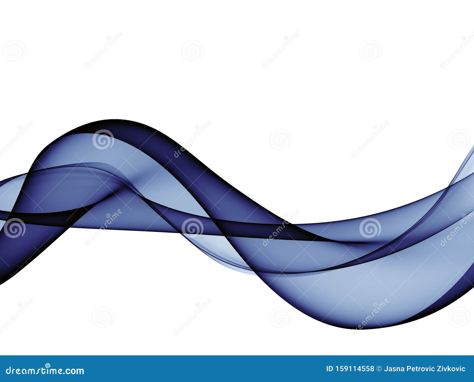 Abstract Blue Flow Wave Background Stock Illustration - Illustration of ...