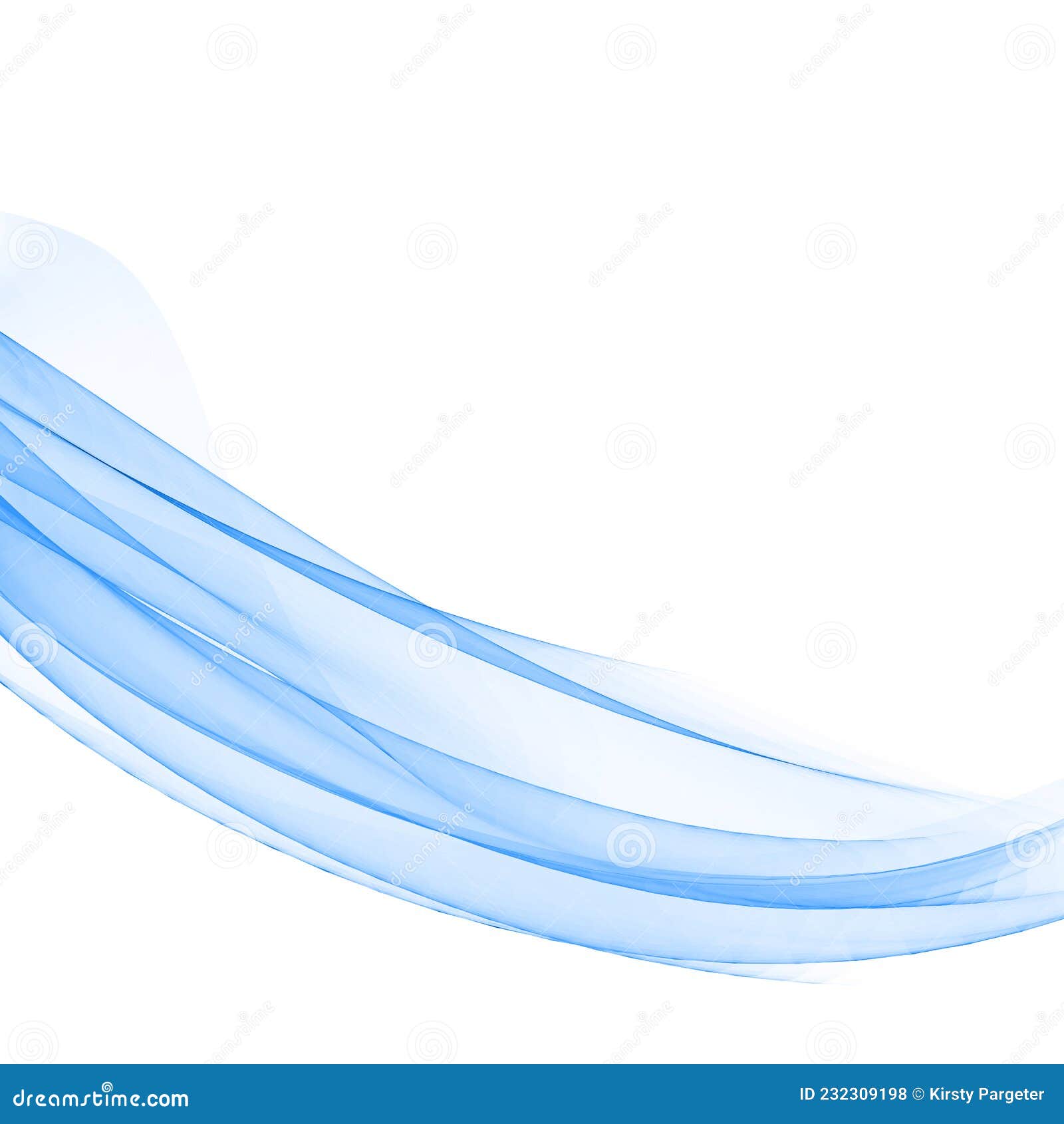 Abstract Blue Flowing Lines Stock Vector - Illustration of banner ...
