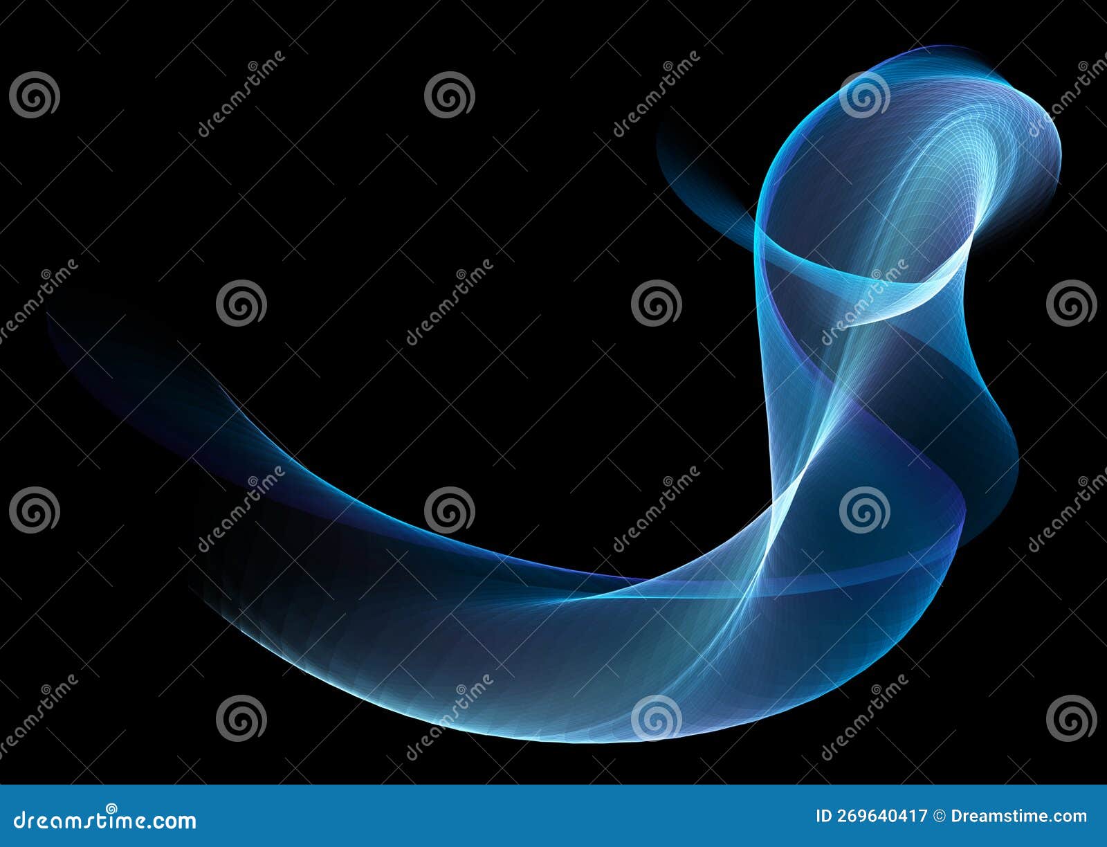 Abstract Blue Flowing Waves Background Stock Vector - Illustration of ...