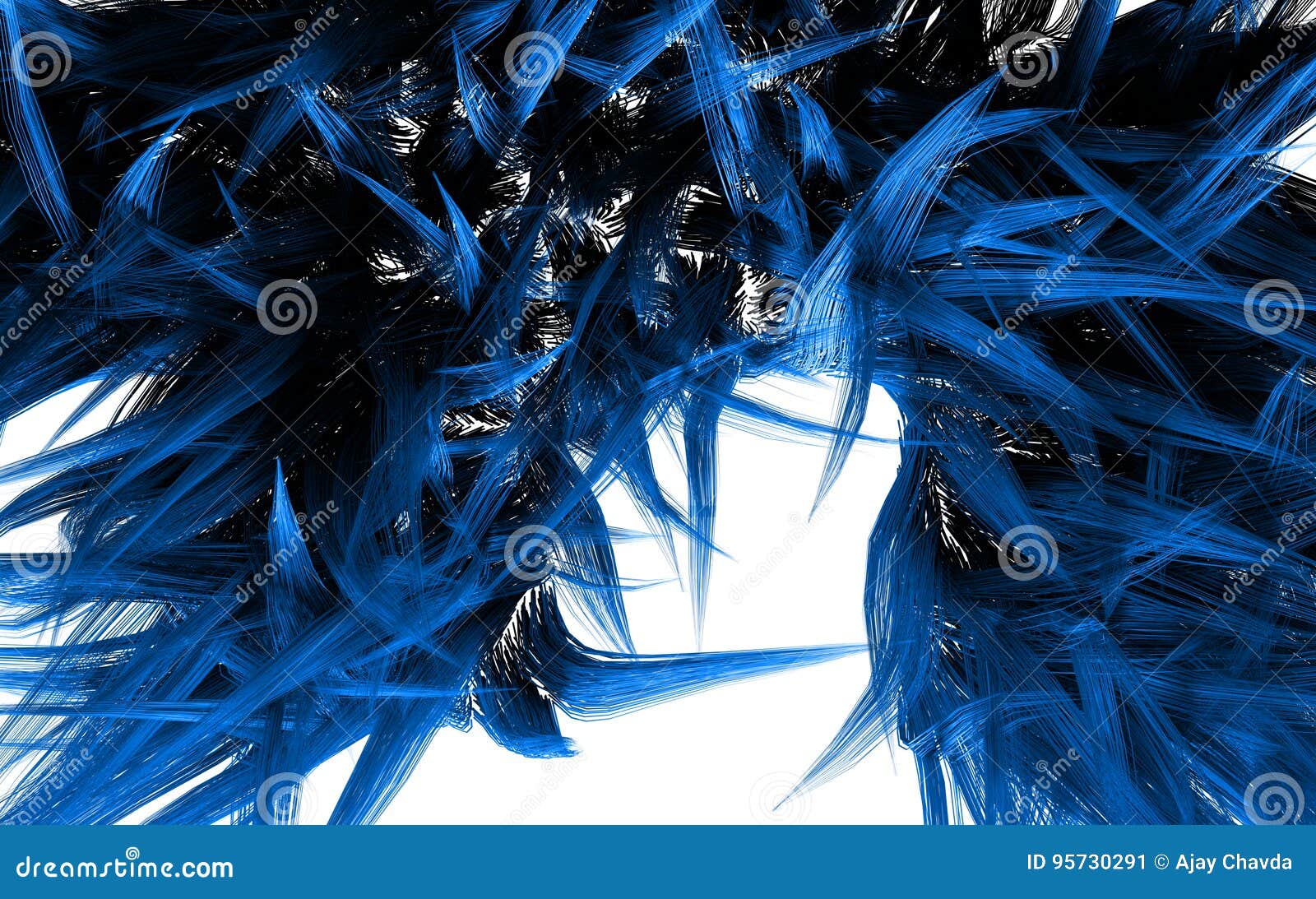 Abstract Blue Fluffy stock illustration. Illustration of color - 95730291