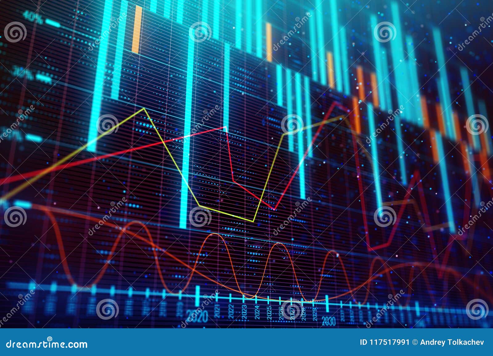 Abstract Blue Forex Backdrop Stock Illustration - Illustration of ...