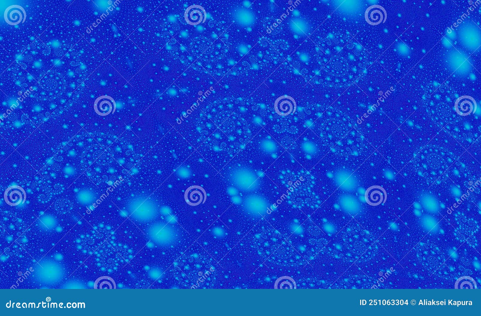 Abstract Blue Fractal Background Stock Illustration - Illustration of ...