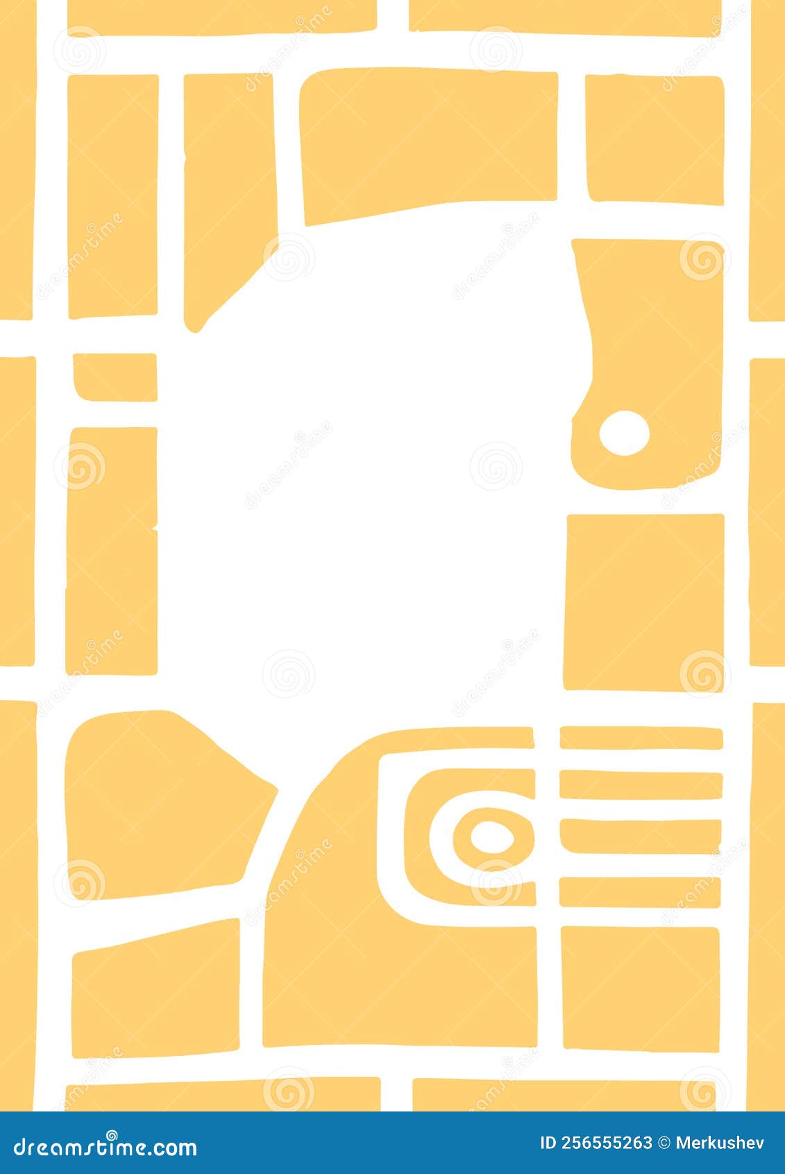 Abstract Blue Frame for Text, Vector Illustration. Stock Vector ...