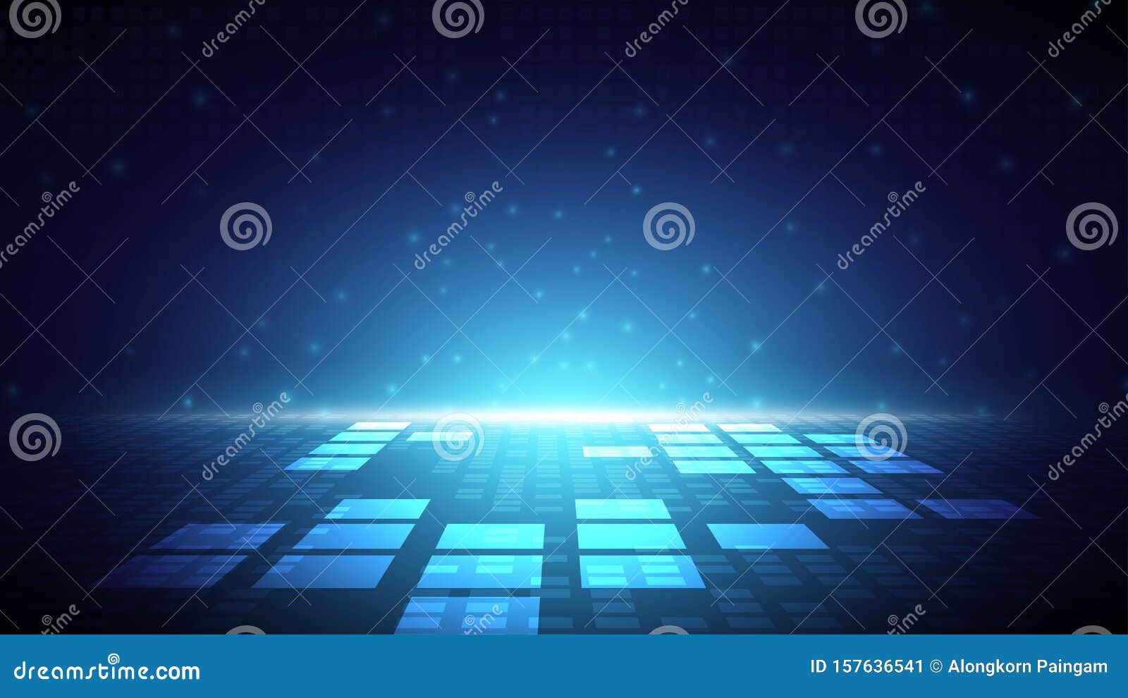 Abstract Blue Future Technology Vector Background,innovation Tech ...