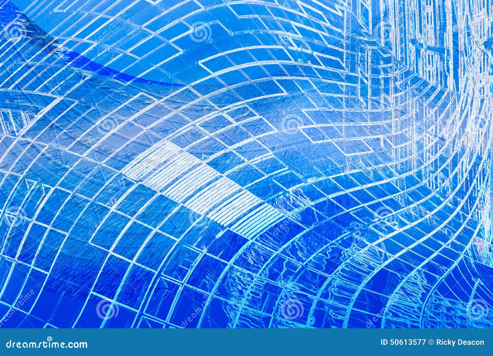 Abstract Blue Futuristic Design Stock Image - Image of matrix, design ...