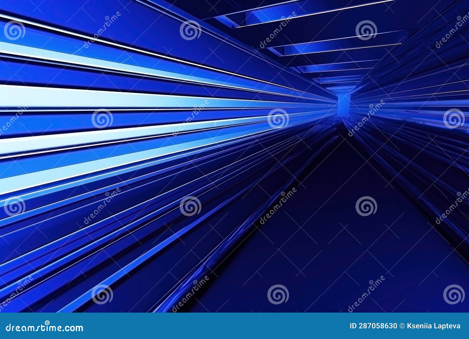 Abstract Blue Futuristic Space Background. Sci-fi Illustration Stock ...