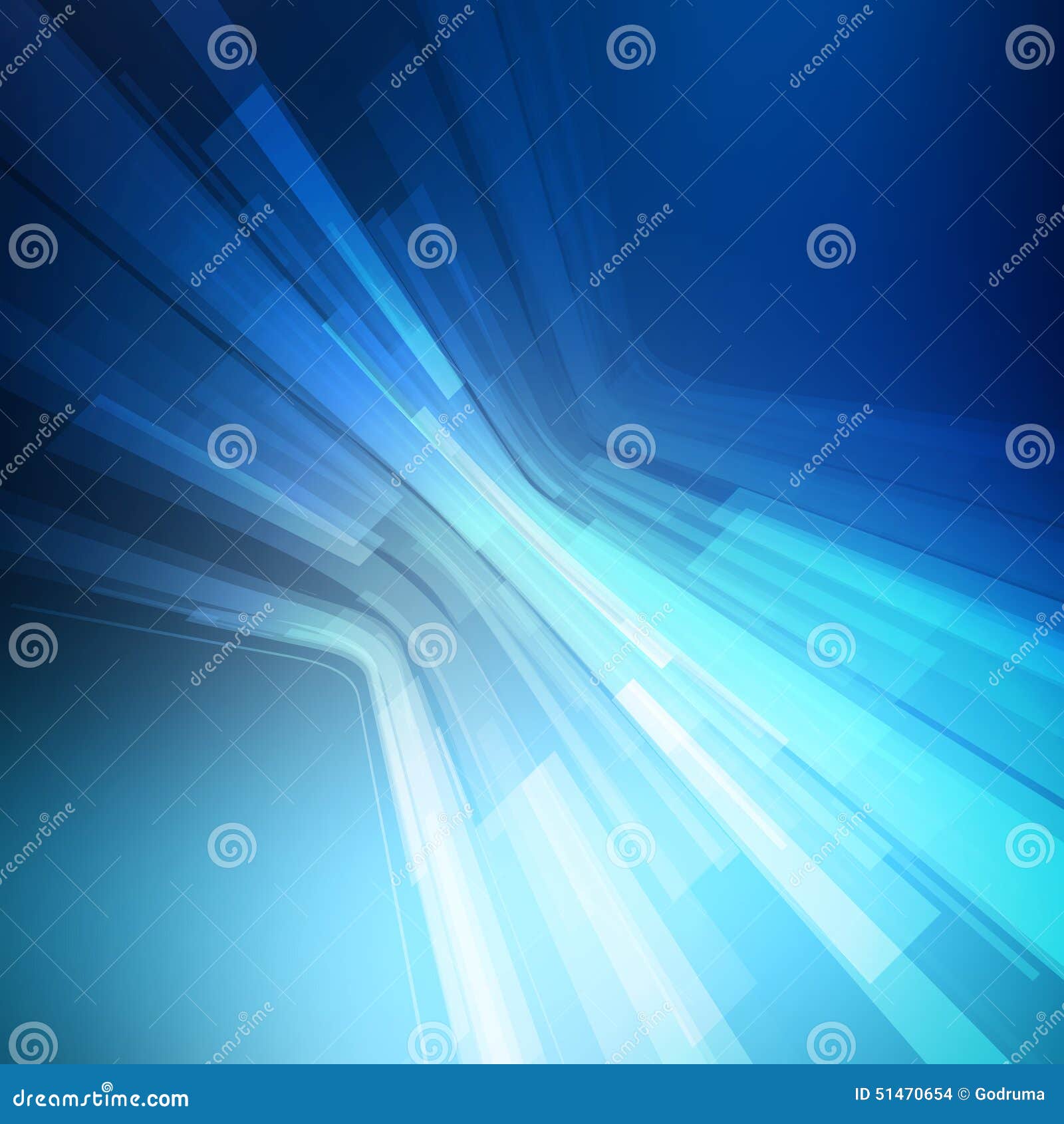 Abstract Blue Geometric Background. 3D Perspective Stock Vector ...