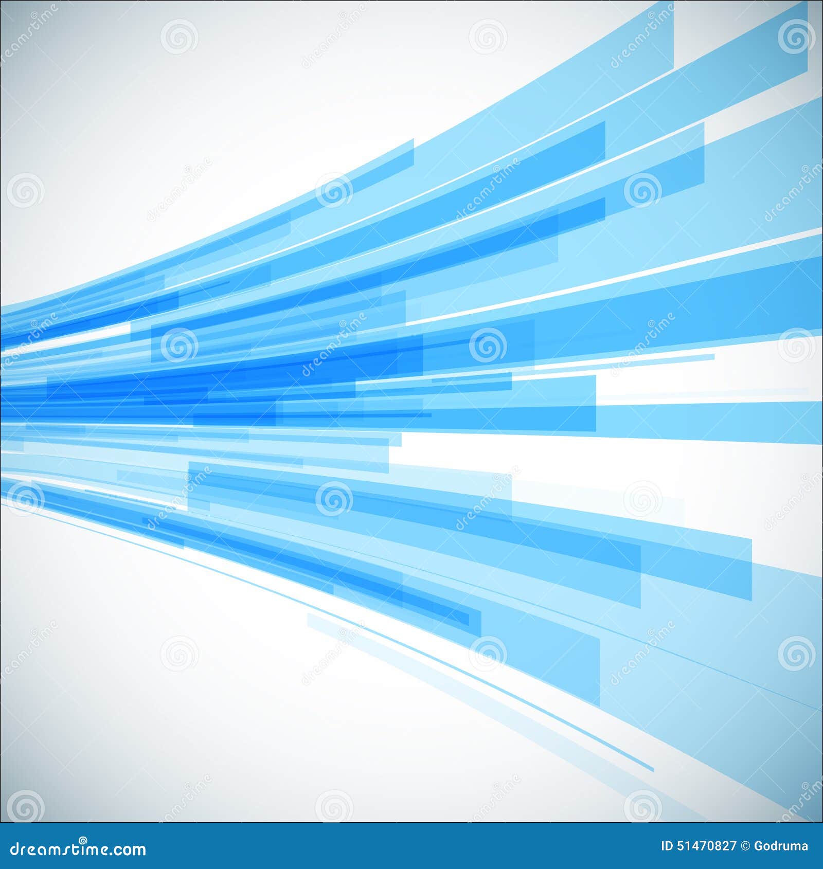 Abstract Blue Geometric Background. 3D Perspective Stock Vector ...