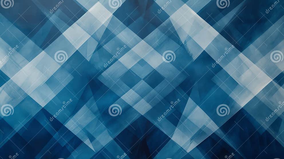 Abstract Blue Geometric Background with Layered Transparency Stock ...