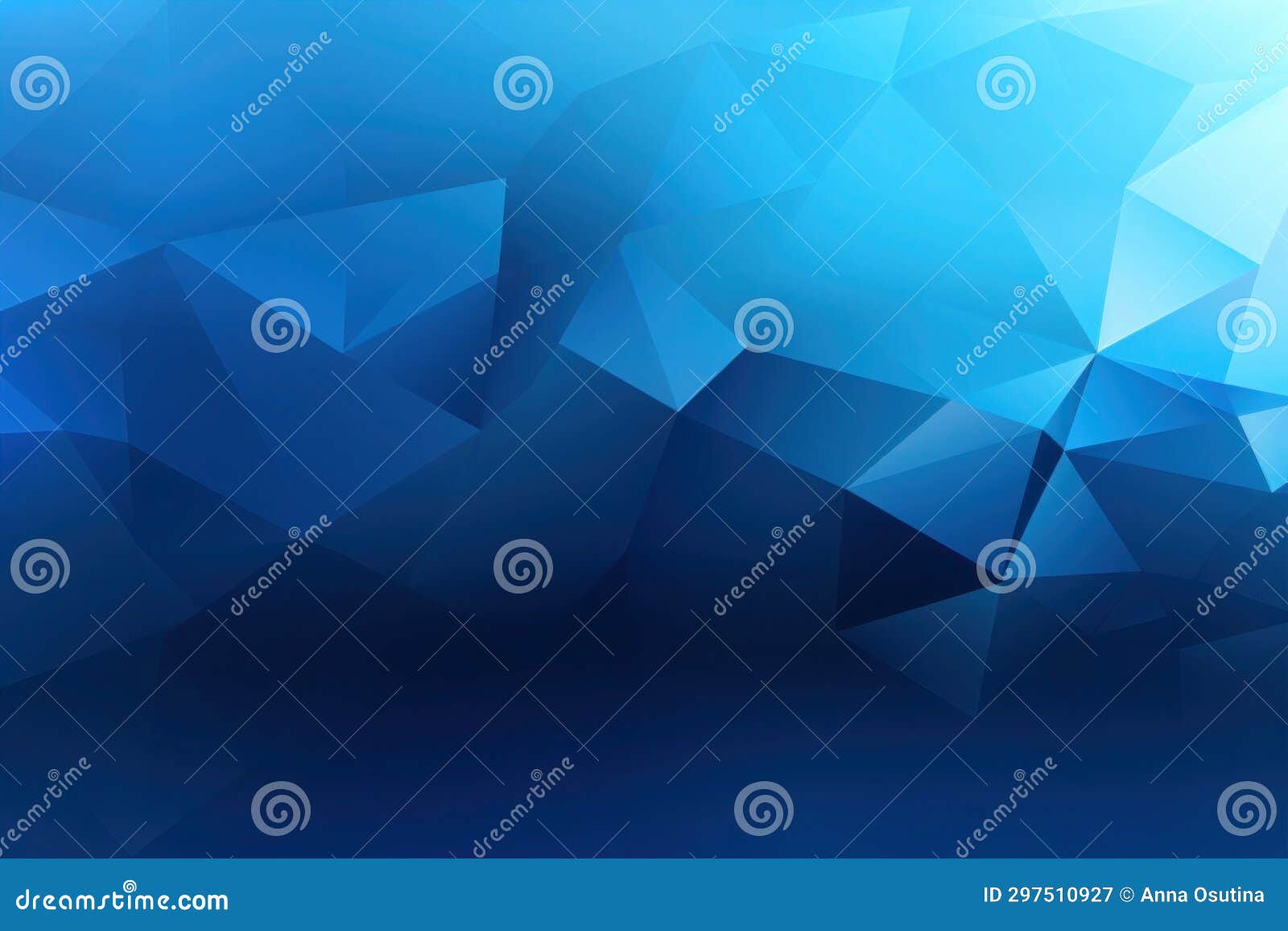 Abstract Blue Geometric Background, Presentation Design Stock ...