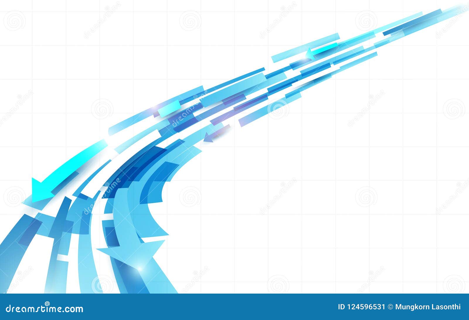 Abstract Blue Geometric and Curve Motion Technology Digital Hi Tech ...