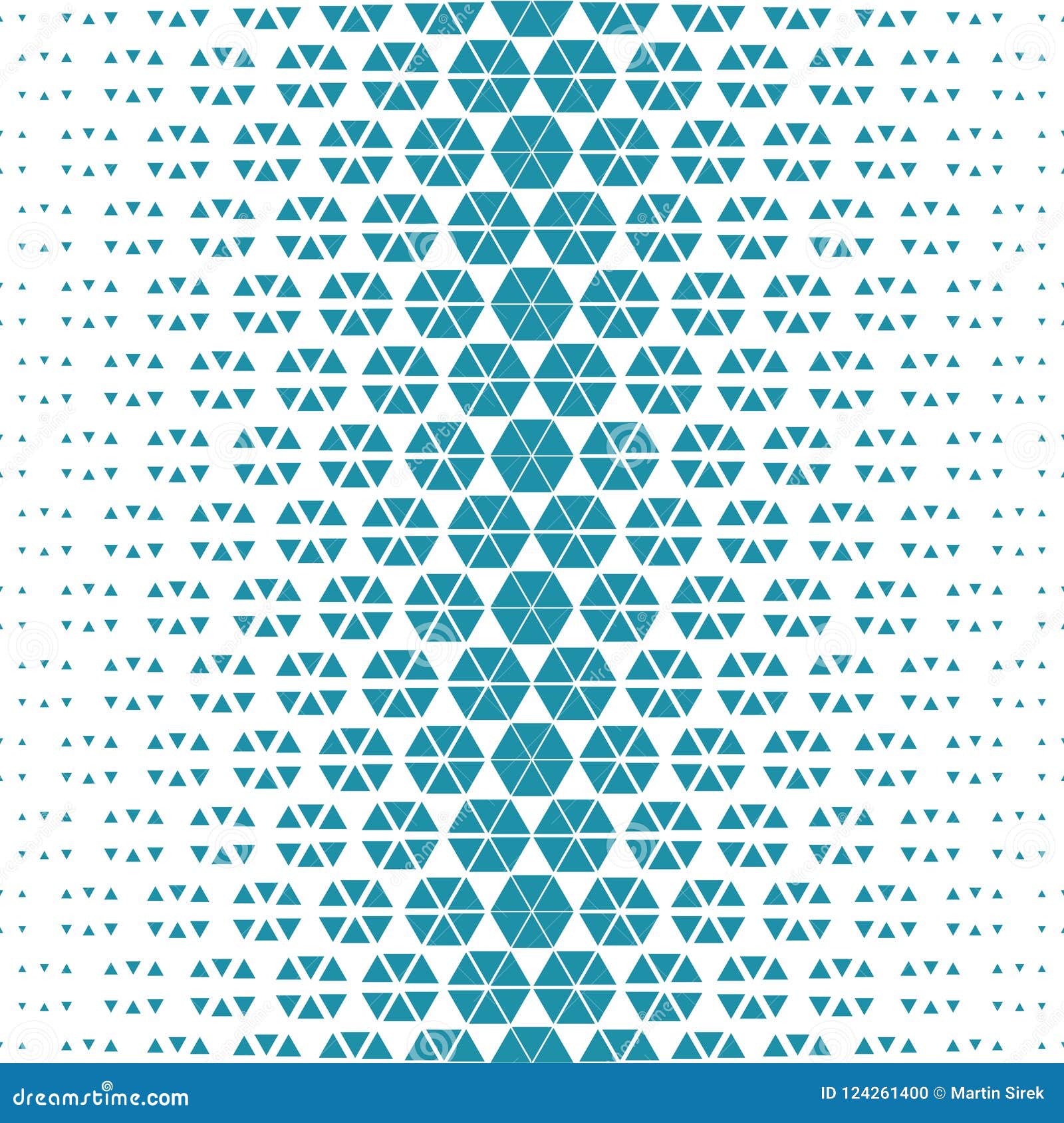 Abstract Blue Geometric Hexagon Halftone Gradient Pattern Stock Vector ...