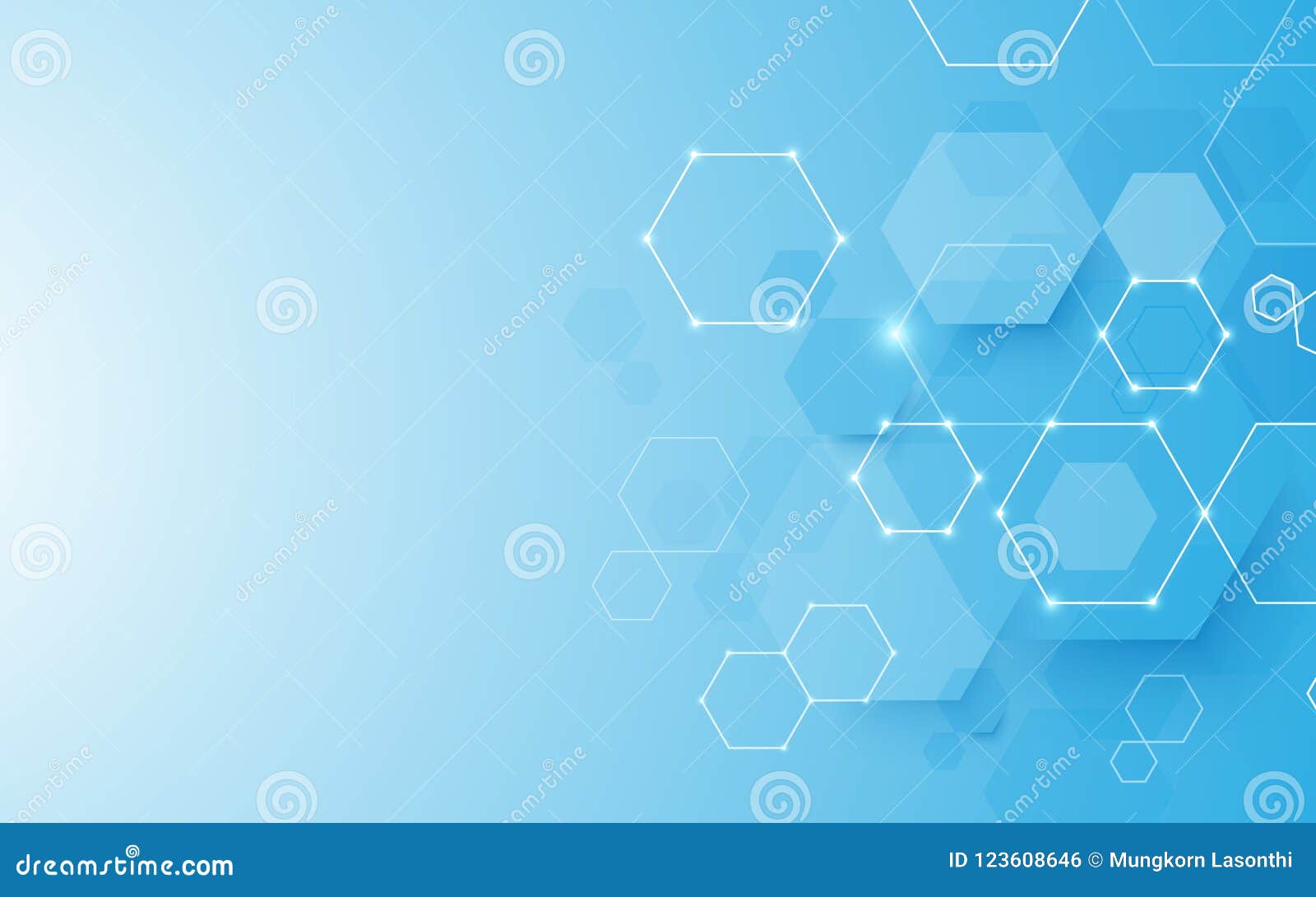 Abstract Blue Geometric Hexagon Shape and Lines with Science Concept ... Abstract Blue Geometric Hexagon Shape and Lines with Science Concept ...