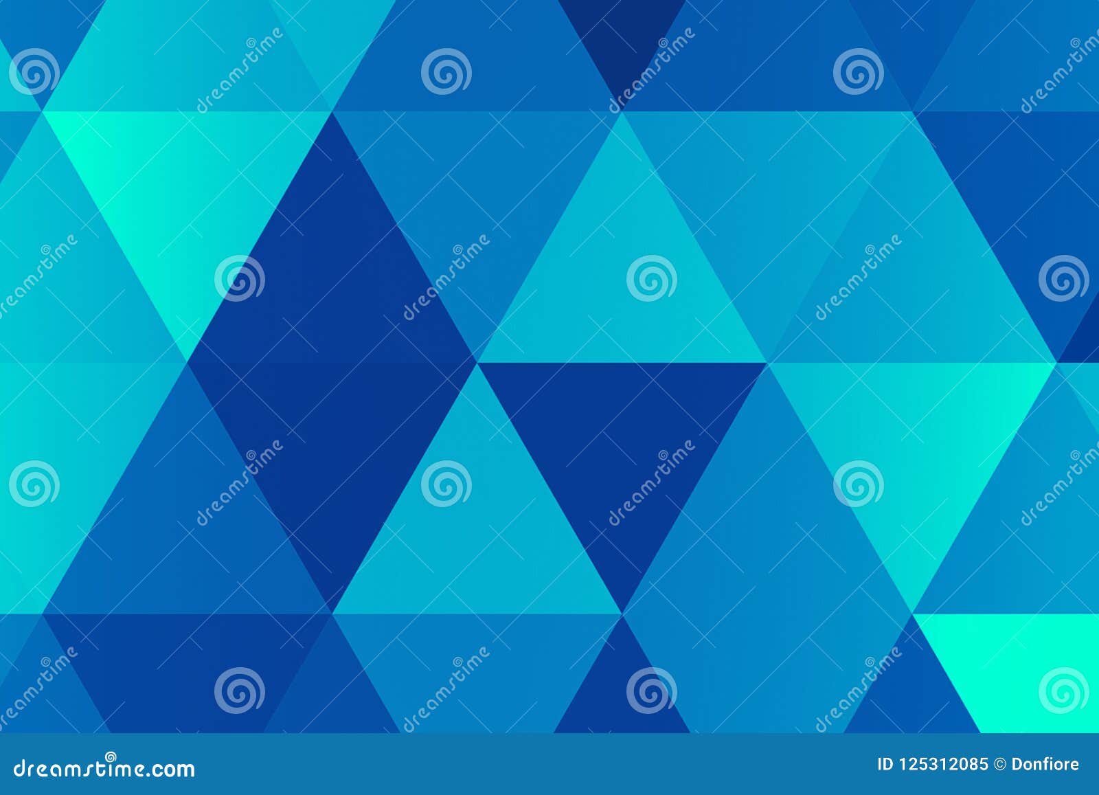 Abstract Blue Geometric Multicolor Triangles Pattern with Seamless ...