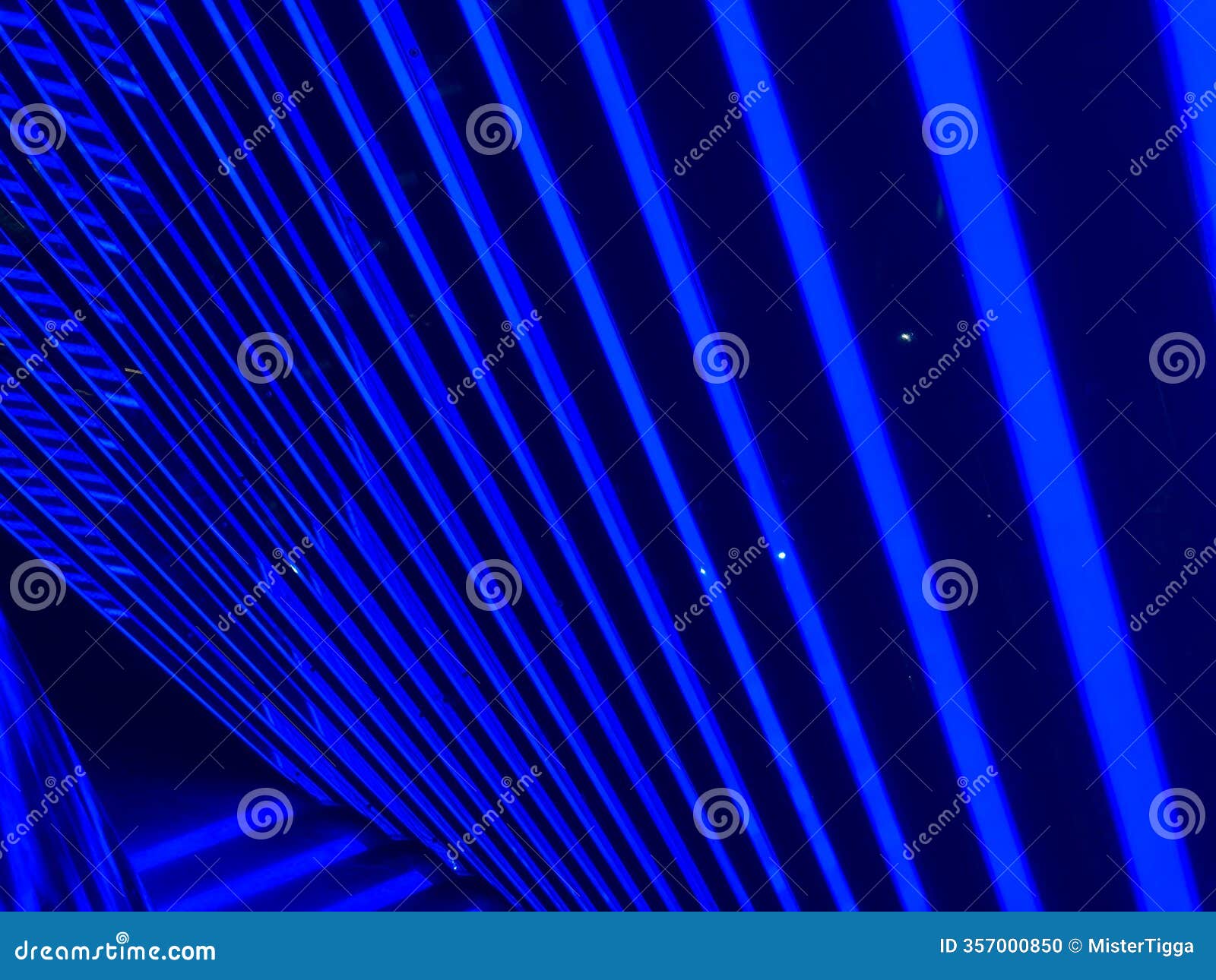 Abstract Blue Geometric Pattern with a Light Source from Above ...